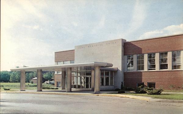 South Facade of the Iowa Memorial Union Building Iowa City, IA Postcard