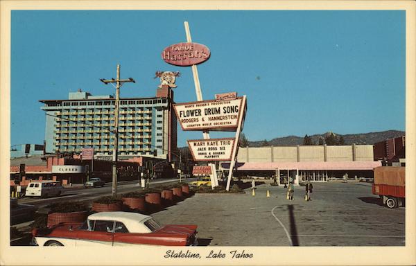 Stateline, Lake Tahoe Nevada Postcard
