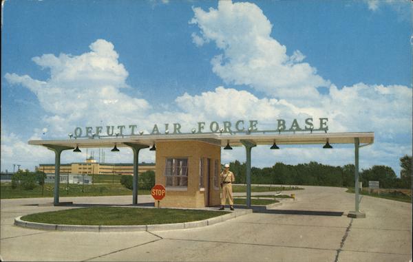 SAC Gate Offutt Air Force Base, NE Postcard