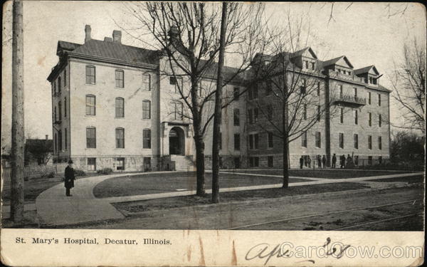 St. Mary's Hospital Decatur, IL Postcard