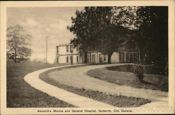 Alexandra Marine and General Hospital Goderich, ON Canada Ontario Postcard
