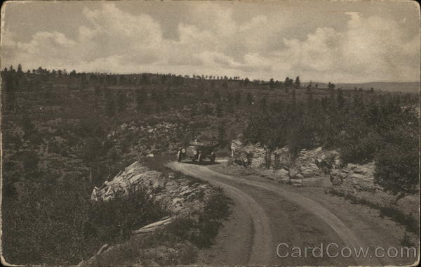 Scenic Highway Raton, NM Postcard
