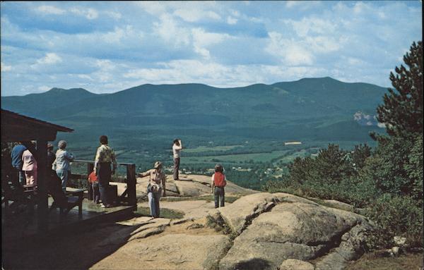 View From the Summit of Mt. Cranmore North Conway, NH Postcard