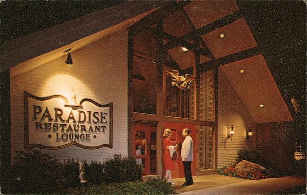 Paradise Motor Inn and Restaurant Bennington, VT Postcard