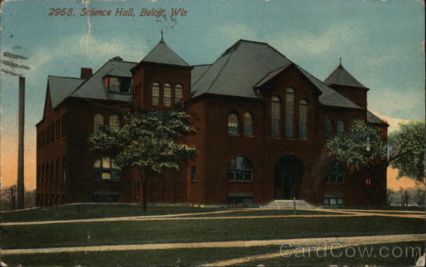Science Hall Beloit, WI Postcard