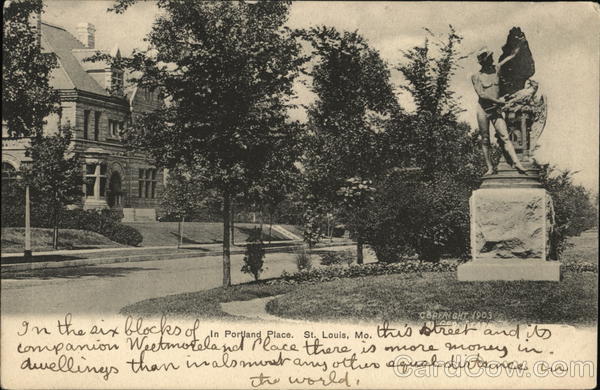In Portland Place St. Louis, MO Postcard