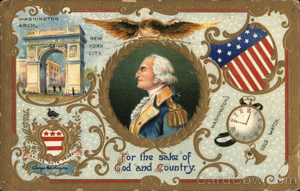 George Washington Patriotic Postcard