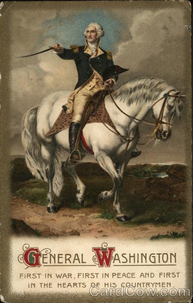 General Washington Patriotic Postcard