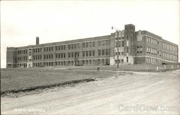 High School Atlantic, IA Postcard