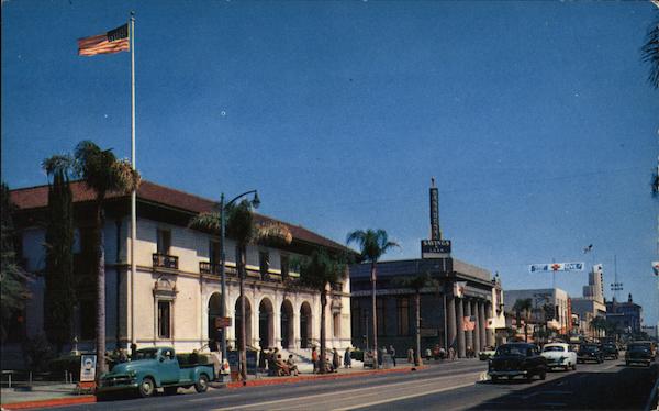 Colorado Blvd. Pasadena, CA Postcard