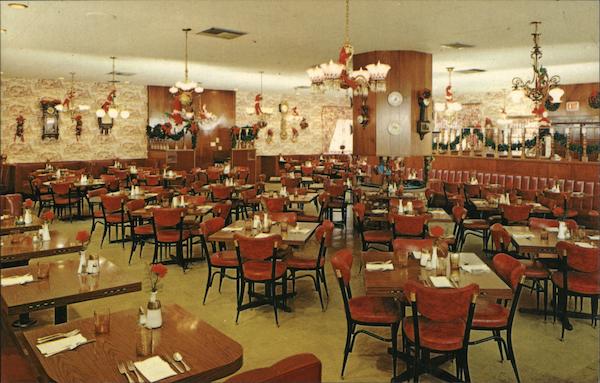 Tick Tock Restaurant Hollywood, CA Postcard