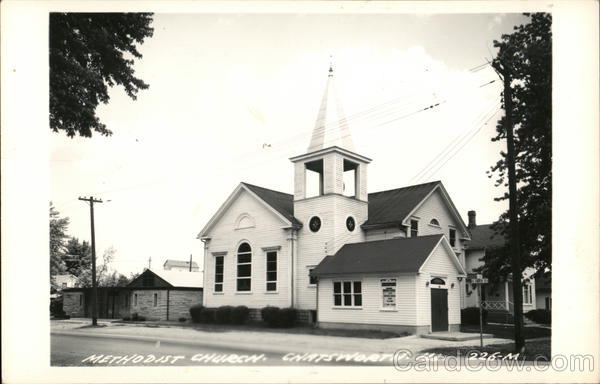 Methodist Church Chatsworth, IL Postcard