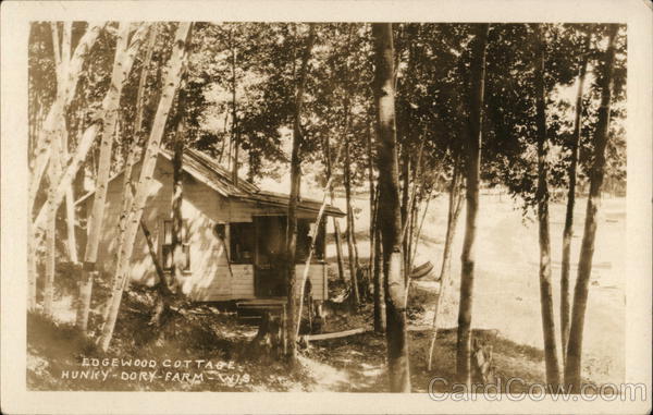 Edgewood Cottage, Hunky-Dory Farm Balsam Lake, WI Postcard