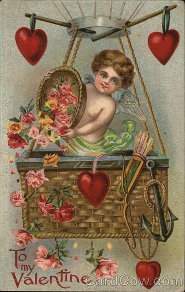 To My Valentine Cupid Postcard