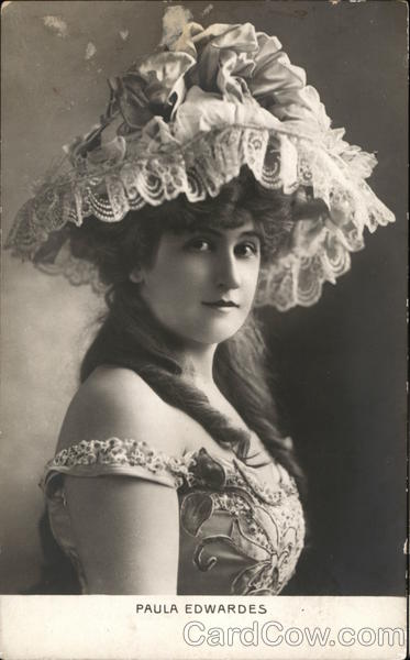 Paula Edwardes Actresses Postcard