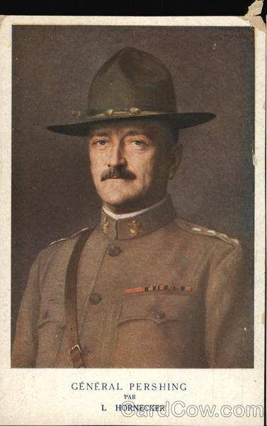 General Pershing World War I Postcard