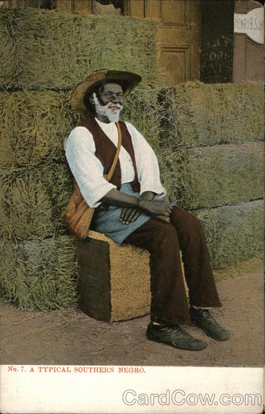 A Typical Southern Negro Black Americana Postcard