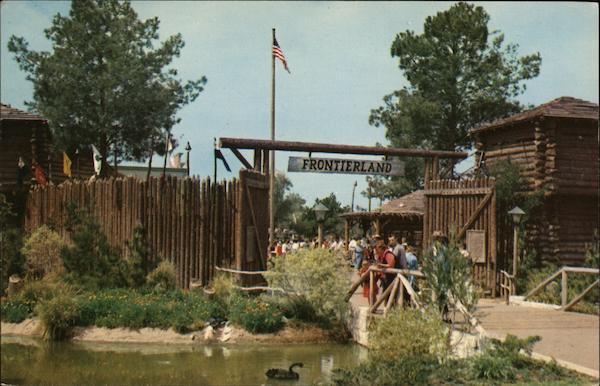 Frontierland Entrance Disney Postcard