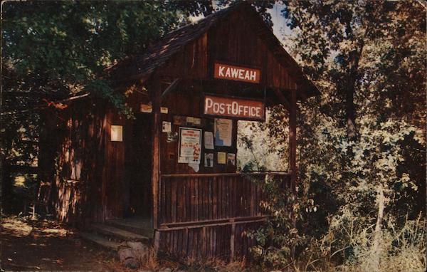 Kaweah Post Office Three Rivers, CA Postcard