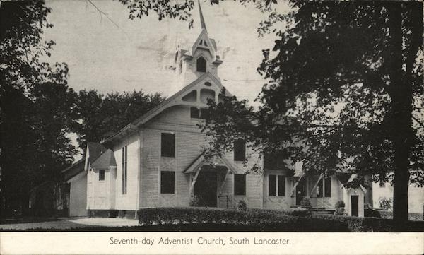 Seventh Day Adventist Church South Lancaster, MA Postcard