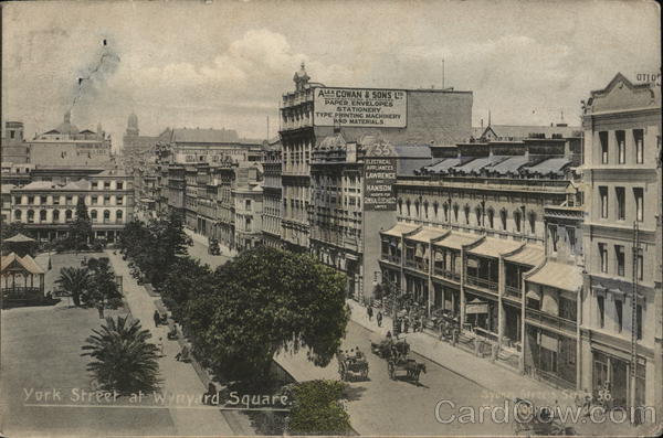 York Street at Wynyard Square Sydney, Australia Postcard