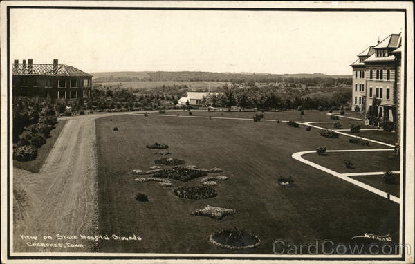 State Hospital Grounds Cherokee, IA Postcard State Hospital Grounds Cherokee, IA Postcard