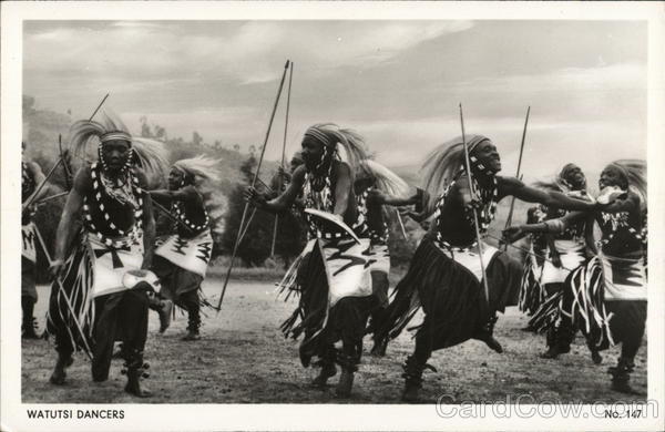 Watusi Dancers - No. 147 Nairobi, Africa Postcard