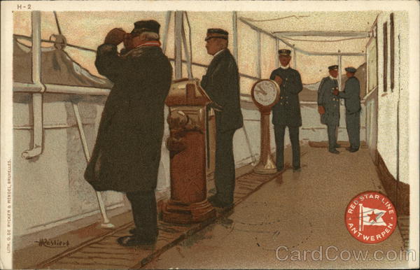 Red Star Line Advertising Postcard