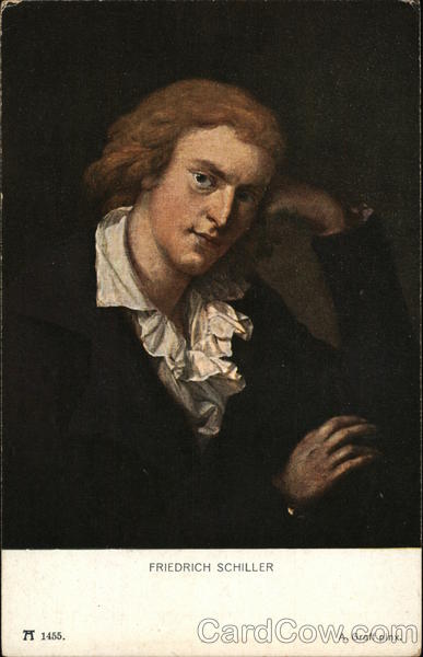 Friedrich Schiller Poems & Poets Postcard