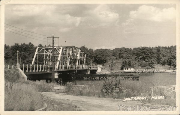 Swing Bridge Southport, ME Postcard Swing Bridge Southport, ME Postcard