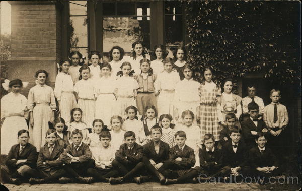 6th and 7th Grades - Brightwood School Springfield, MA Postcard