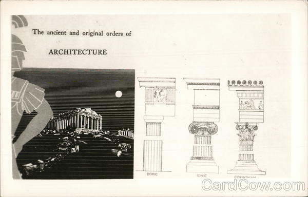 Types of Architectural Columns Architecture Postcard