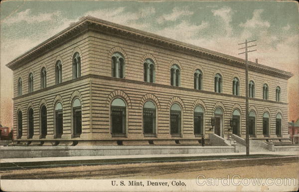 U. S. Mint Denver, CO Postcard