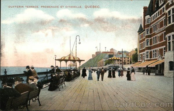 Dufferin Terrace - Promenade et Citadelle Quebec, QC Canada Postcard