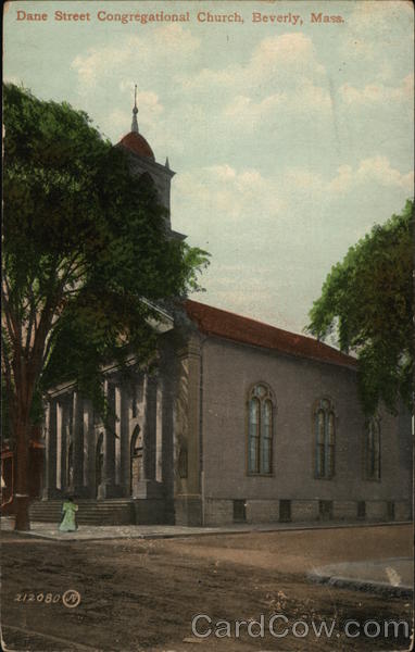 Dane Street Congregational Church Beverly, MA Postcard