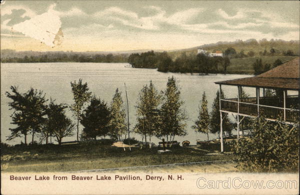 Beaver Lake from Beaver Lake Pavilion Derry, NH Postcard