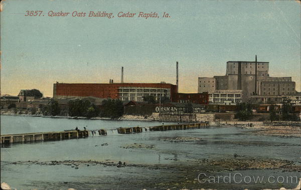 Quaker Oats Building Cedar Rapids, IA Postcard