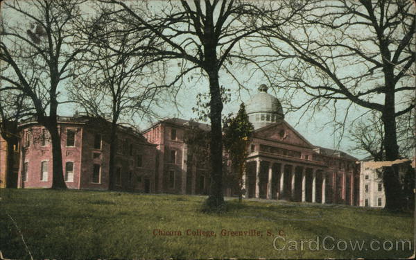 Chicora College Greenville, SC Postcard