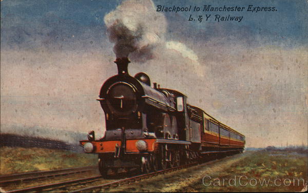 Blackpool to Manchester Express. L&Y Railway Railroad (Scenic)