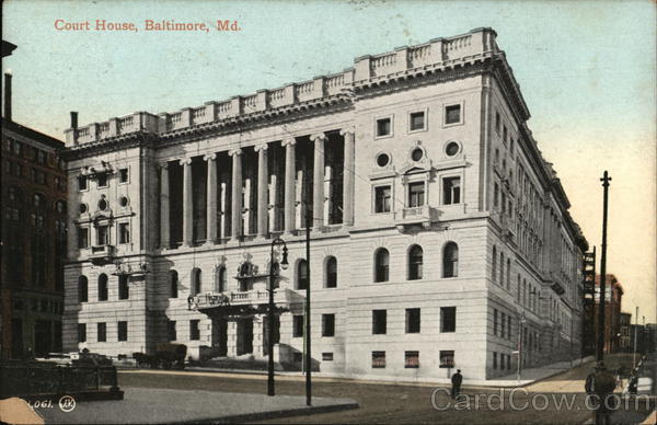 Court House Baltimore, MD Postcard