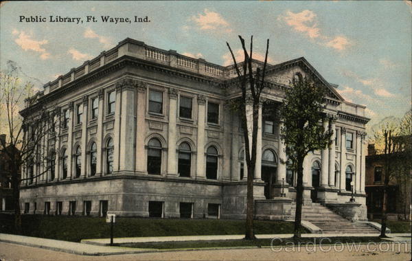 Public Library Fort Wayne, IN Postcard