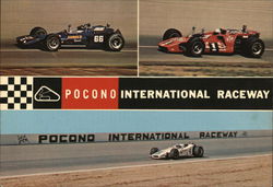 Pocono International Raceway, "Indy of the East" Long Pond, PA Postcard
