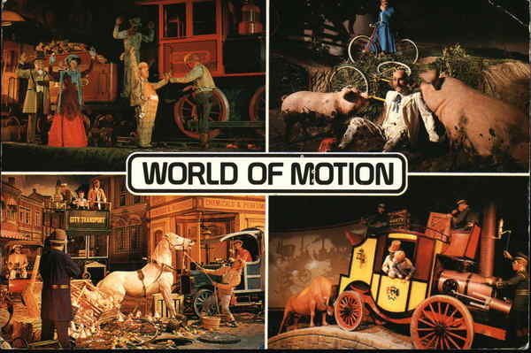 World of Motion Disney Postcard