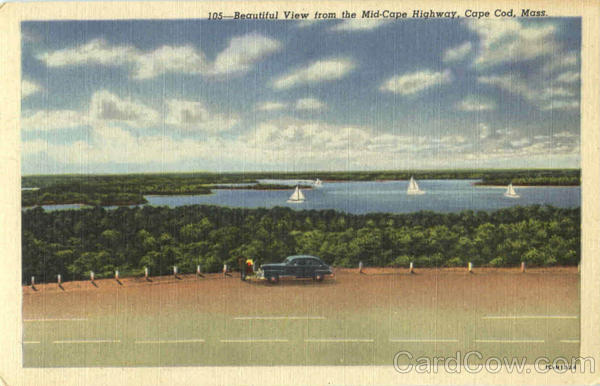 Beautiful View From The Mid-Cape Highway Cape Cod, MA