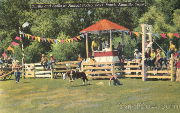 Thrills And Spills At Annual Rodeo Boys Ranch Amarillo, TX