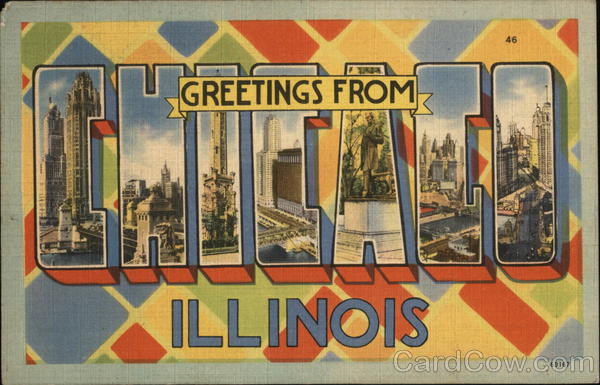 Greetings From Chicago Illinois Postcard