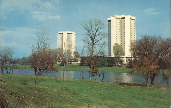 Ohio State University - Lincoln & Morrill Twin Towers Columbus, OH Postcard