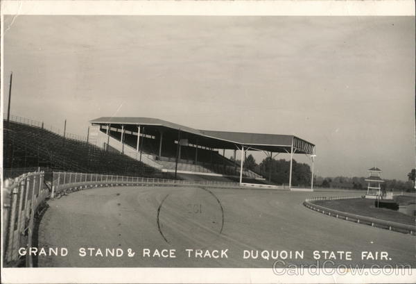Grand Stand & Race Track, Du Quoin State Fair Illinois Postcard