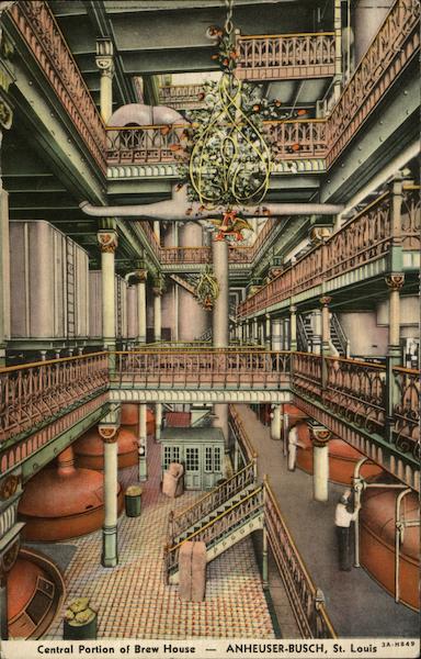 Anheuser-Busch - Brew House St. Louis, MO Postcard