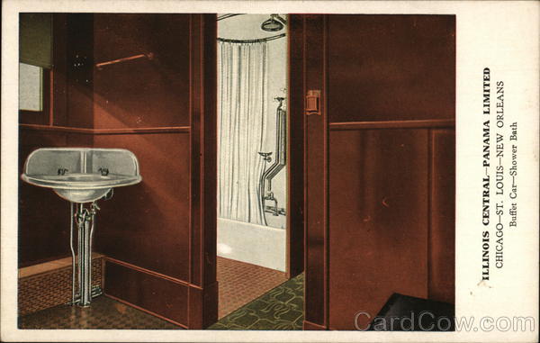 Illinois Central-Panama Limited - Buffet Car and Shower Bath Trains ...